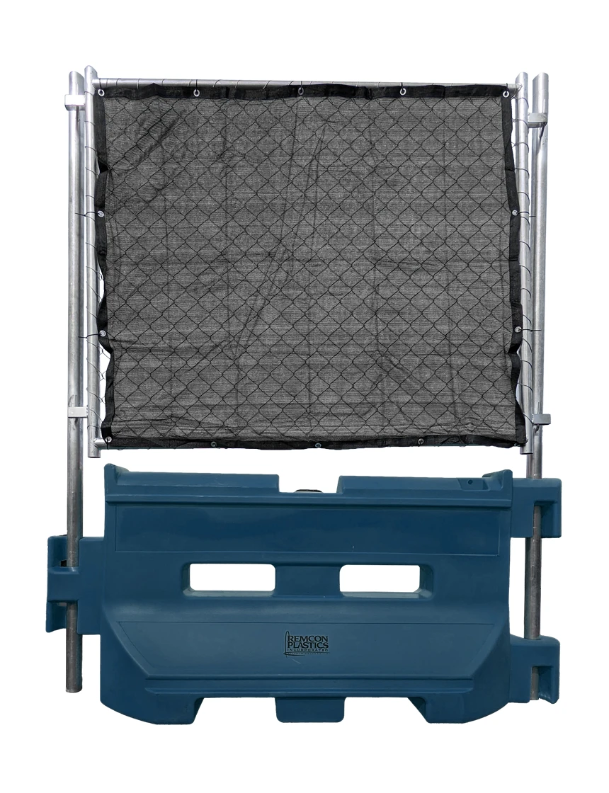 36" Interlocking Construction Barrier | WB36DBLU-OPF-PFB | Airport ...